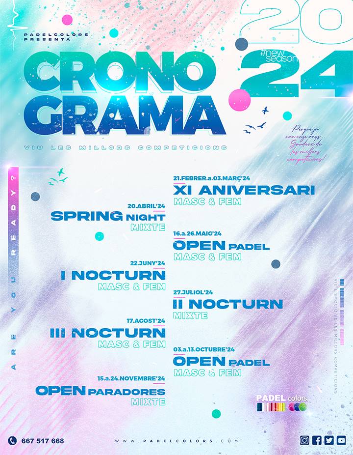 PADEL Colors - Reserves de pistes de pàdel a TARRAGONA