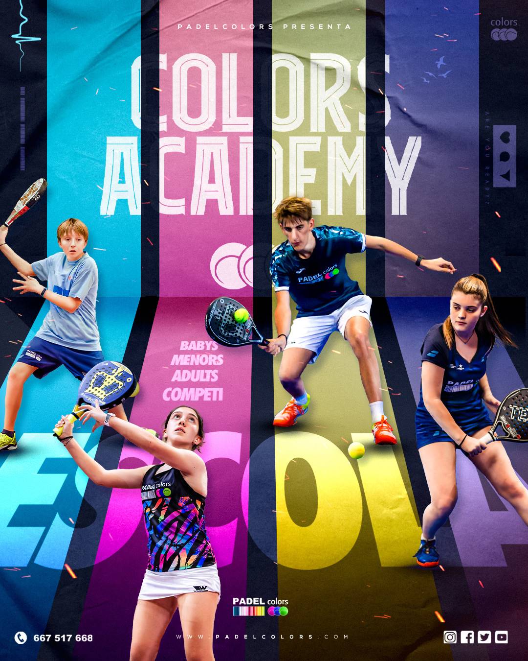 PADEL Colors - Reserves de pistes de pàdel a TARRAGONA