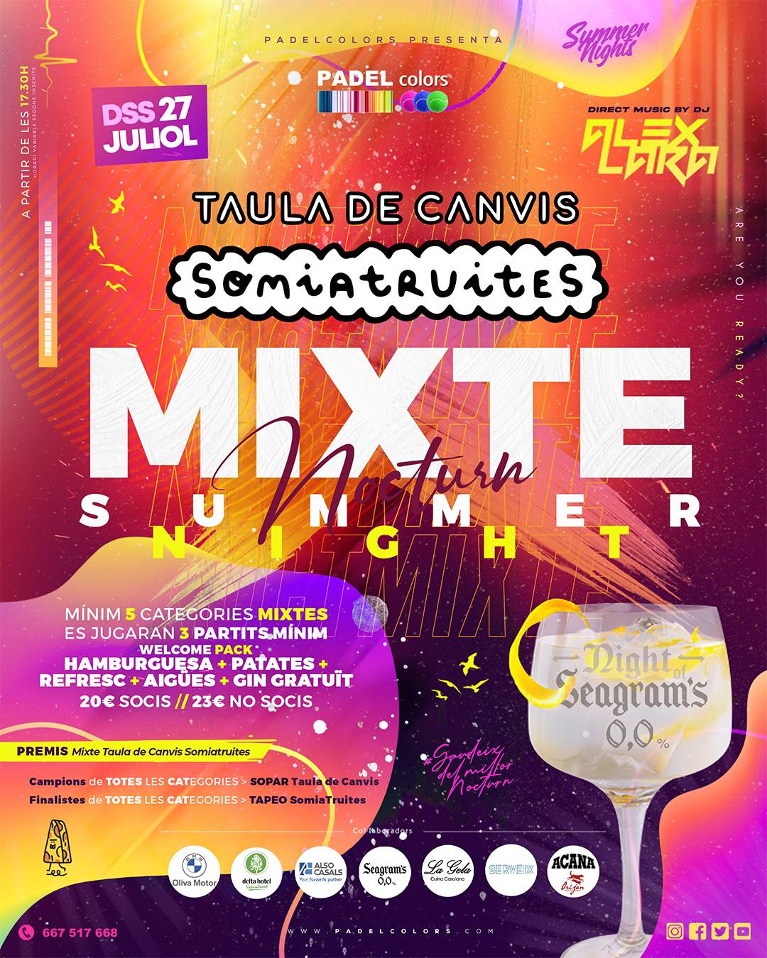 PADEL Colors - Reserves de pistes de pàdel a TARRAGONA