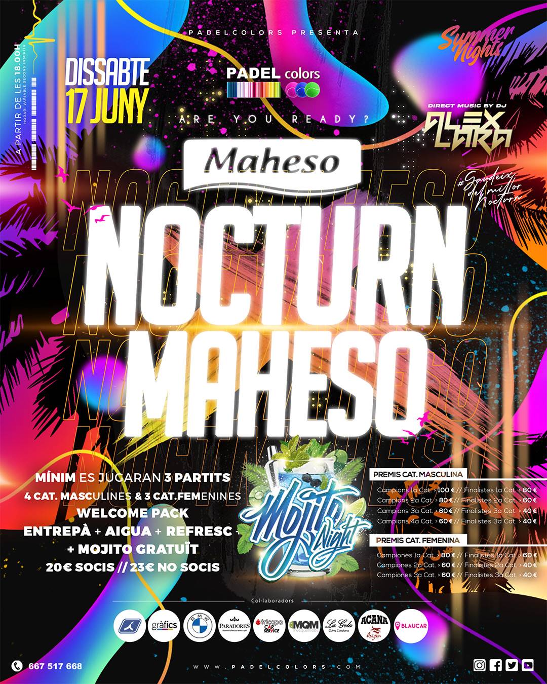 PADEL Colors - Reserves de pistes de pàdel a TARRAGONA