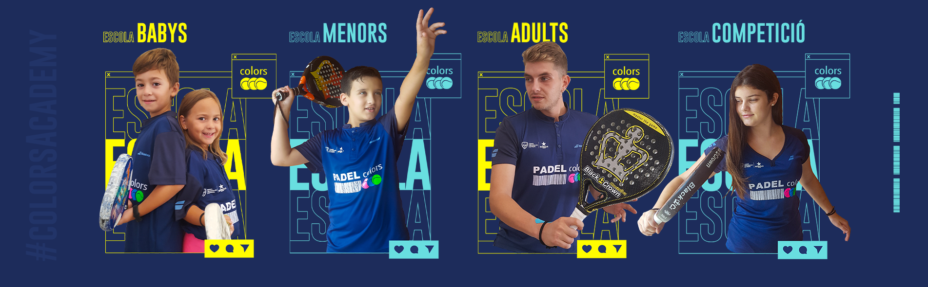 PADEL Colors - Reserves de pistes de pàdel a TARRAGONA